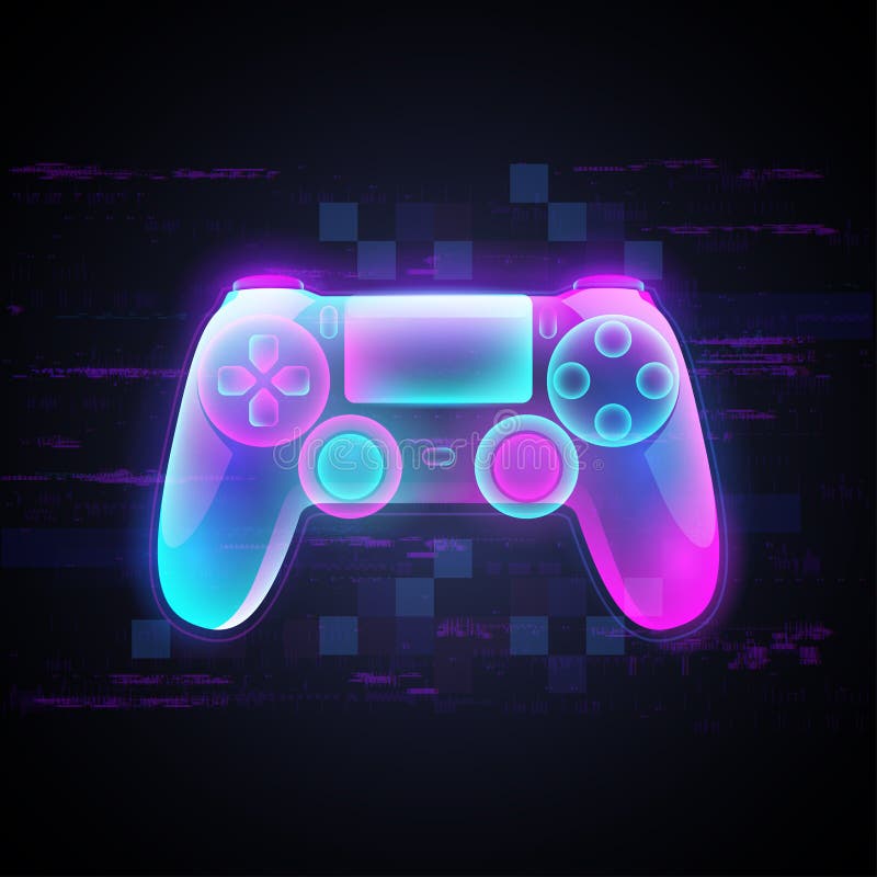 Controller Gamepad Neon Stock Illustrations – 2,559 Controller Gamepad ...
