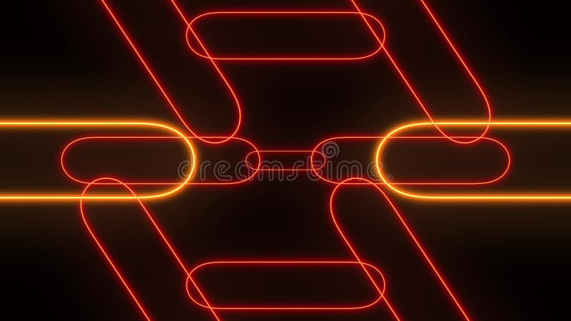 Glowing Neon Light Chain Illuminating the Power of Unity Stock Footage ...