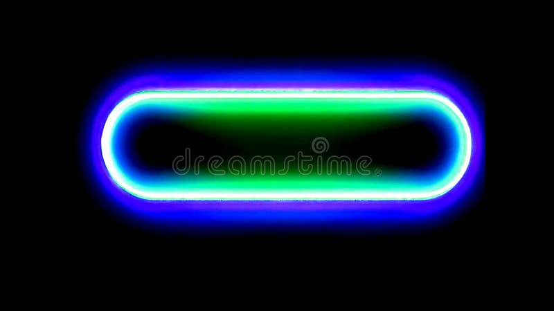 Neon Light Modern Border Tube Shape Animation Motion Graphts Stock ...