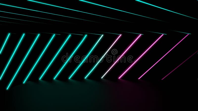 Neon Light of Modern Design. Stock Illustration - Illustration of arch ...