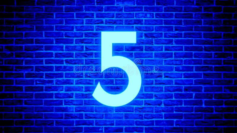 Number Five 5 Animation Green Screen Stock Video - Video of four ...