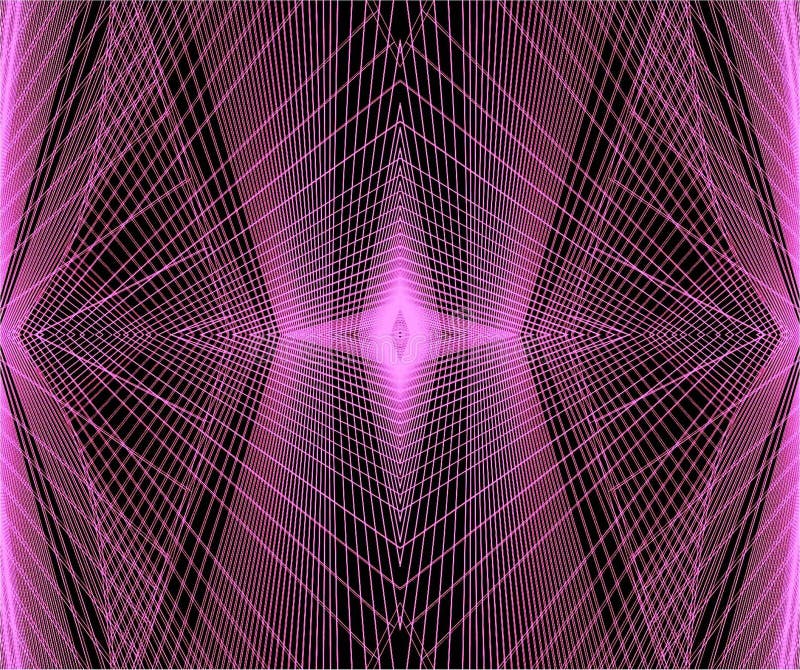 Neon Light Rays and Direct Straight Lines Stock Illustration ...