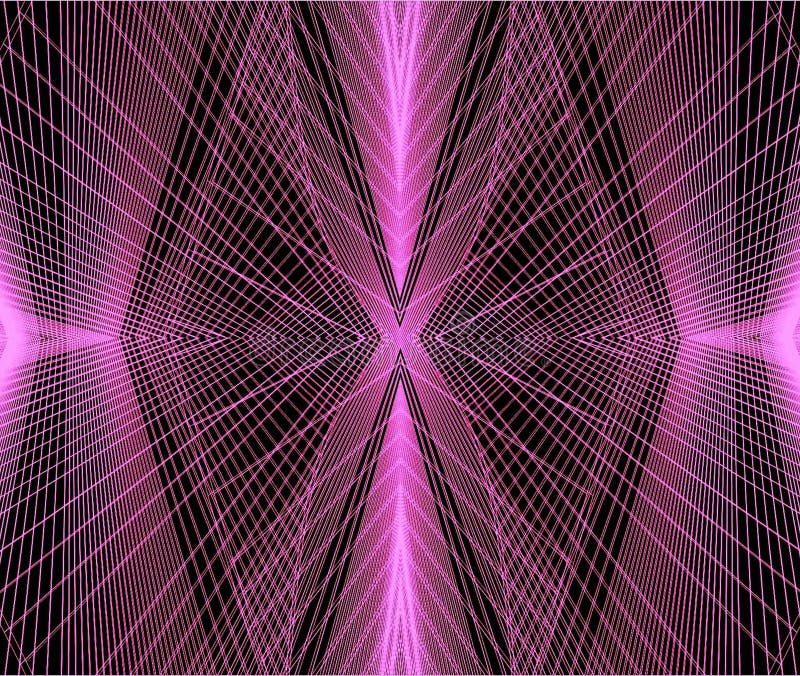 Neon Light Rays and Direct Straight Lines Stock Illustration ...