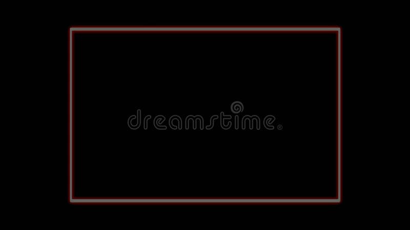 Neon Light Rectangle Border Frame Animation Motion Graphics Stock ...