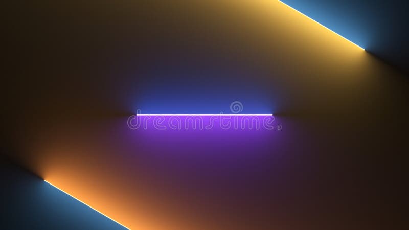 Neon Light and Shadow Wallpaper Image with Colorful Warm and Cold ...