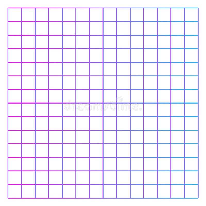Neon Light Square Grid. Color Wave Pattern Stock Vector - Illustration ...