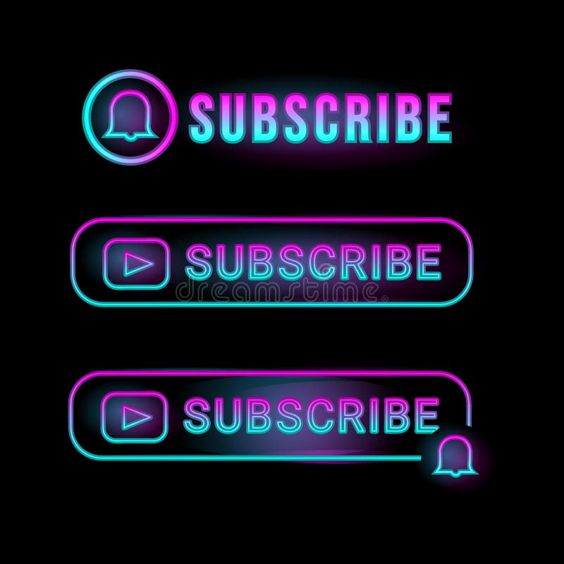 Subscribe Neon Stock Illustrations – 304 Subscribe Neon Stock ...