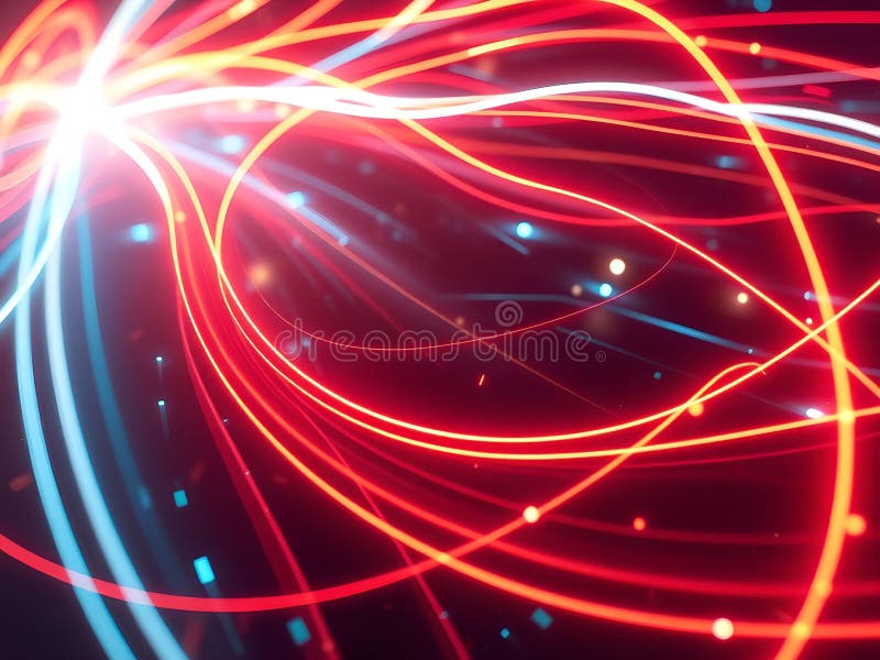 Neon Light Trails: Futuristic Cyber Effects & Immersive Lighting Stock ...