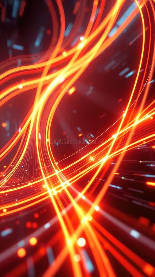 Neon Light Trails: Futuristic Cyber Effects & Immersive Lighting Stock ...