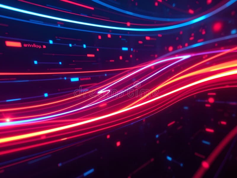 Neon Light Trails: Futuristic Cyber Effects & Immersive Lighting Stock ...