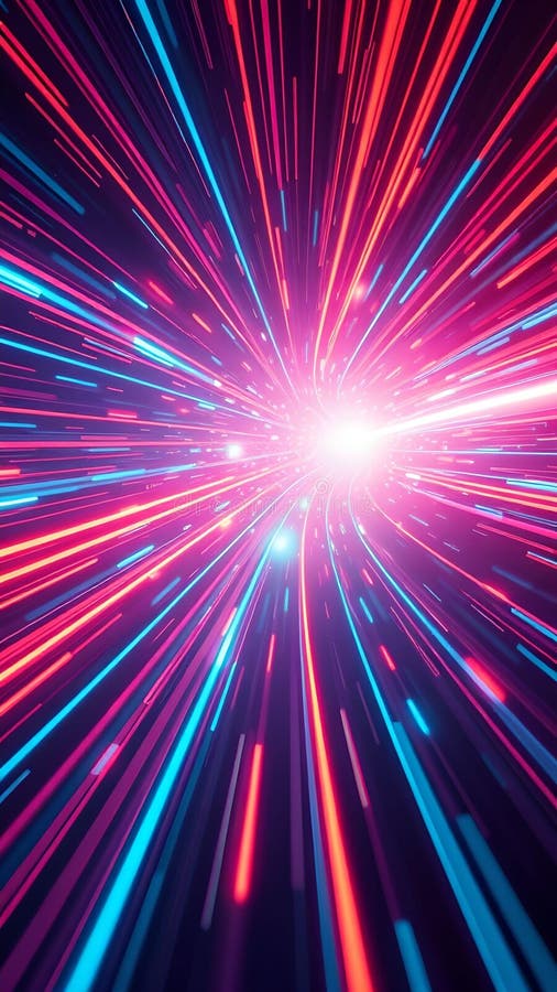 Neon Light Trails: Futuristic Cyber Effects & Immersive Lighting Stock ...