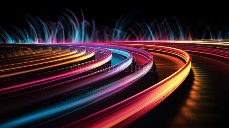 Neon Light Trails a Showcasing Creating Mesmerizing Trails and Streaks ...