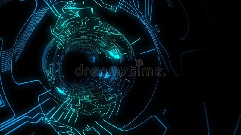 Neon Light, Tunnel Animation. Stock Video - Video of speed, tunnel ...