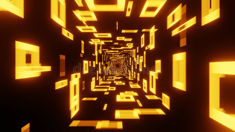 Neon Light Tunnel. Space VJ Loop Background 4K Stock Footage - Video of ...