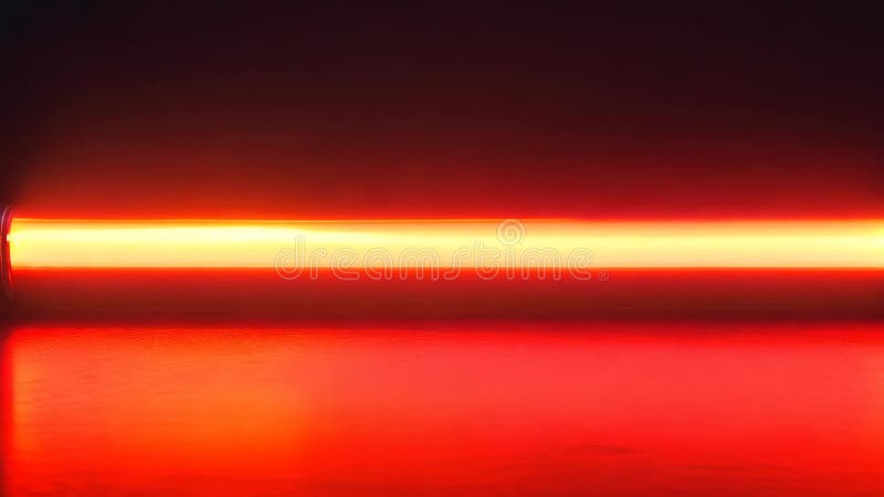 Neon Light Turning on and Off with Reflection Stock Footage - Video of ...