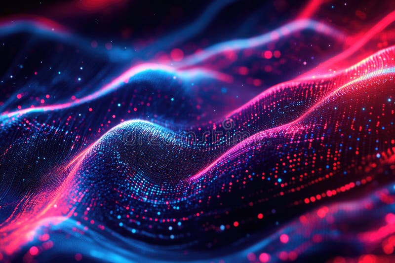 Neon Light Wave stock photo. Image of light, futuristic - 376506576