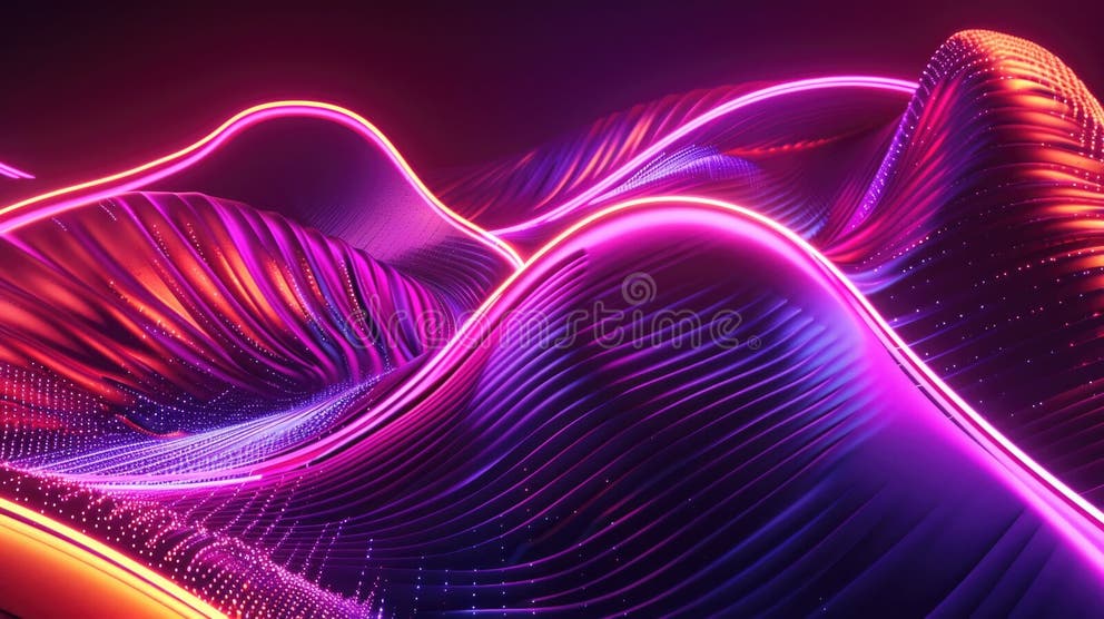 Neon light wave stock photo. Image of vibrant, light - 383074120