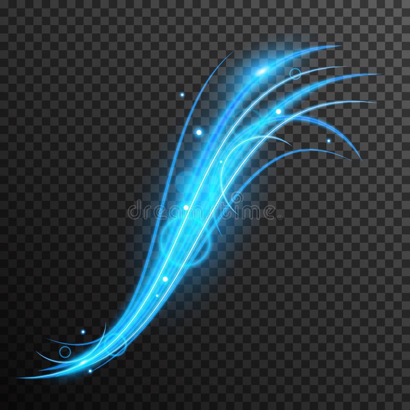 Neon Lighting Electric Thunder Glow Sparkle Vector Transparent Stock ...