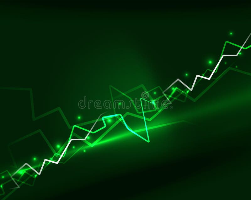 Neon Lightning Vector Background Stock Vector - Illustration of glowing ...