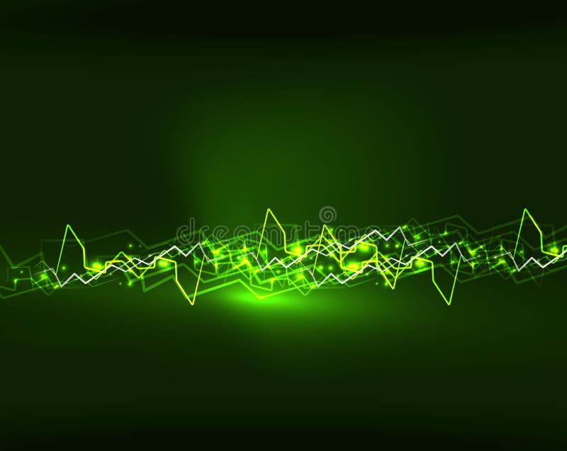 Neon Lightning Vector Background Stock Vector - Illustration of ...