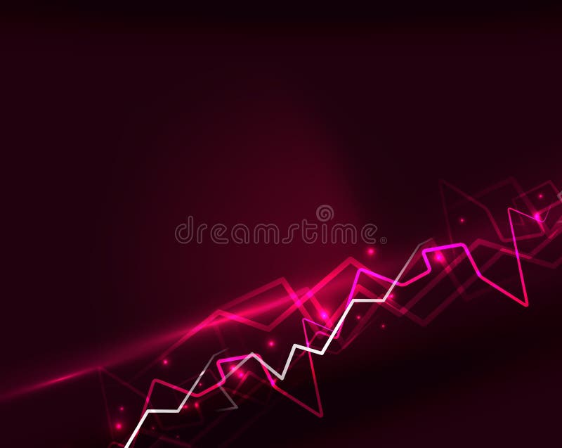Neon Lightning Vector Background Stock Vector - Illustration of ...