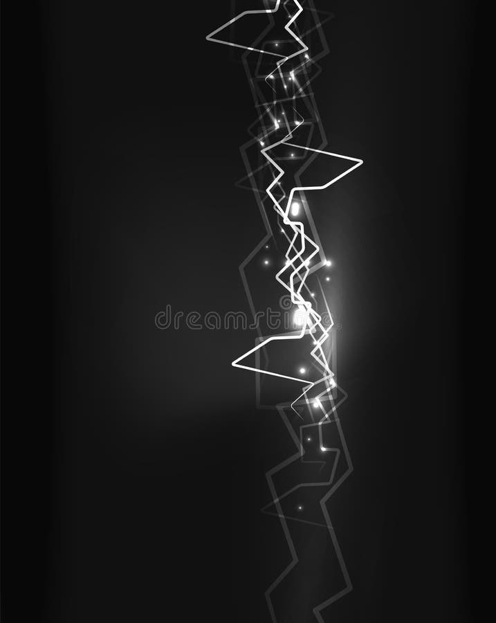 Neon Lightning Vector Background Stock Vector - Illustration of electro ...