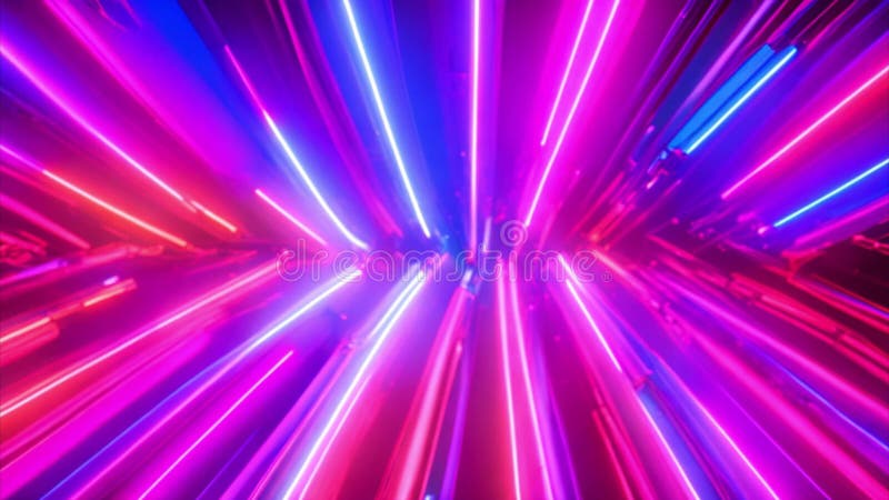 Neon Lights Abstract Design Stock Video - Video of psychedelic ...