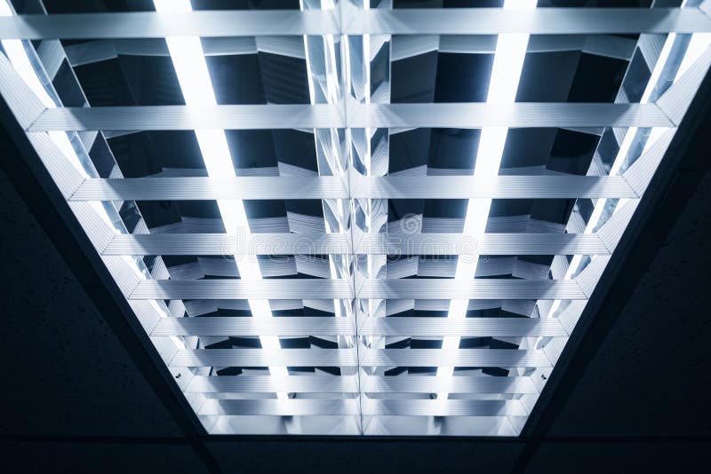 Illuminated neon ceiling stock photo. Image of apartment - 44011182