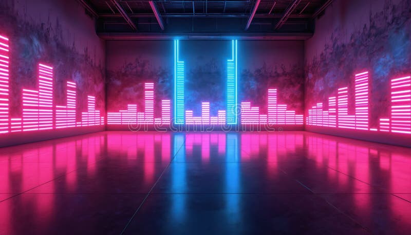 Modern Music Studio Neon Lights Colorful Artwork Stock Photos - Free & Royalty-Free Stock Photos ...