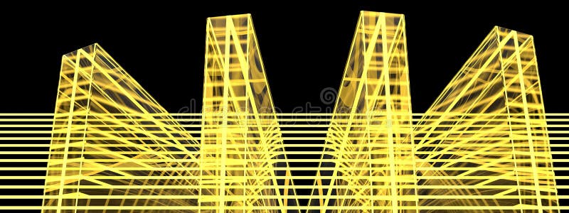 Neon Lights of Cyberpunk Many Straight Lines are Refractions that Emit ...