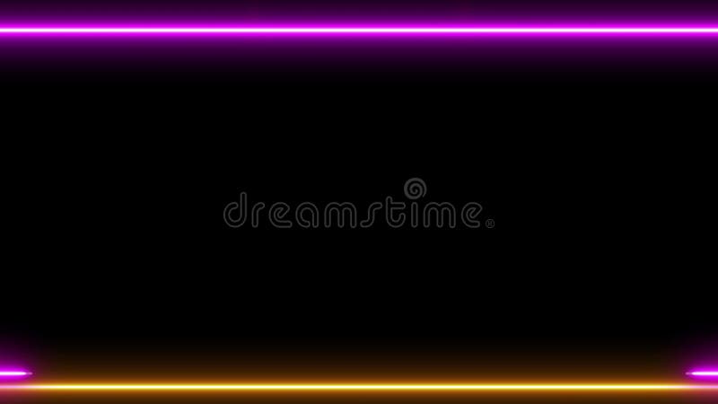 Neon Lights Frame stock footage. Video of trendy, color - 335536616