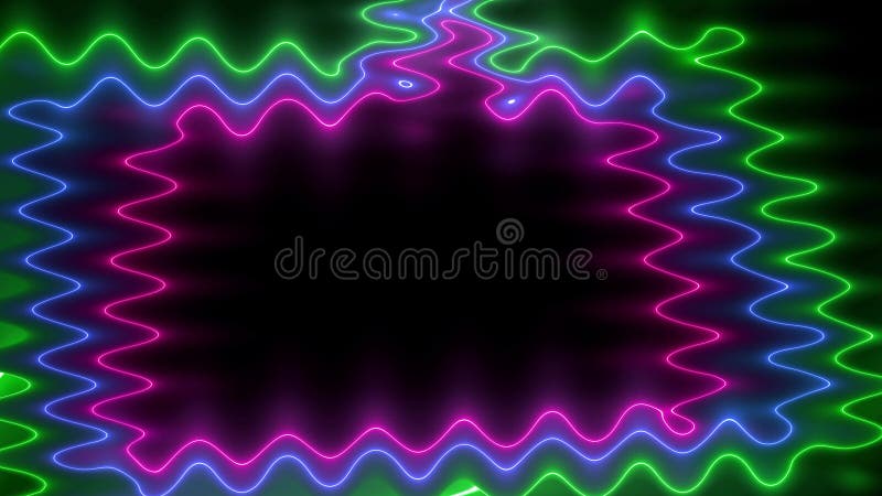 Neon Lights Frame stock footage. Video of design, dynamic - 335540780