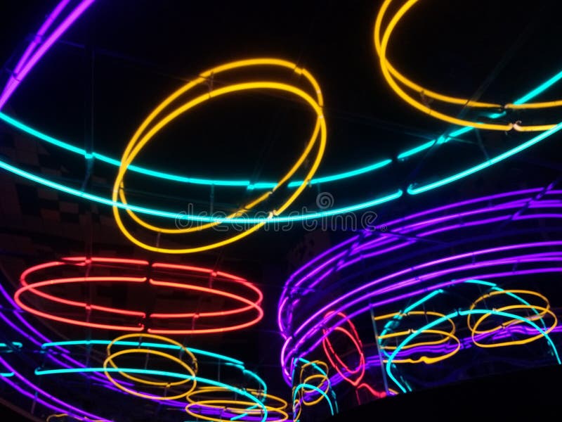 Neon Lights Glowing Abstract Stock Photo - Image of neon, abstract ...