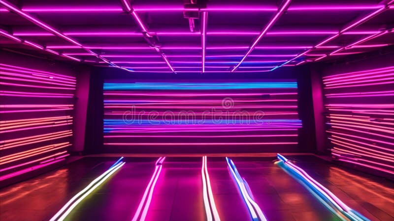 Neon Lights Installation stock footage. Video of lights - 347217036