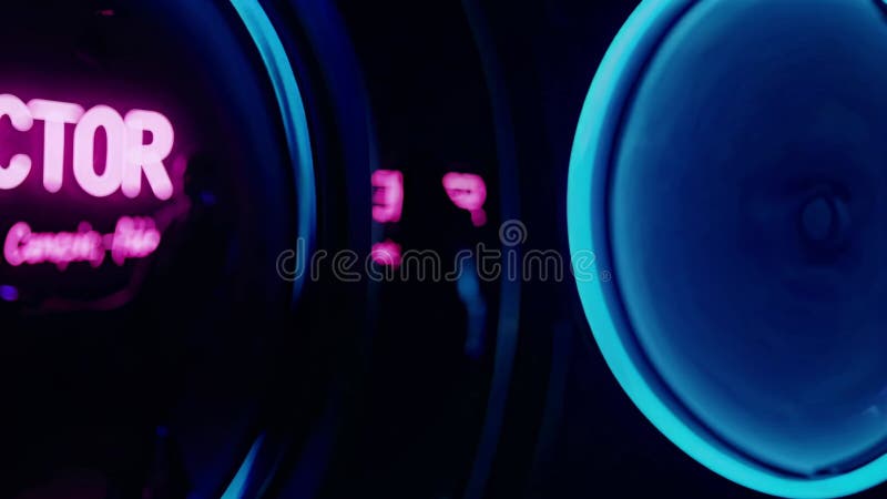 Neon Lights and Liquid Effect Creating a Mysterious Atmosphere Stock ...