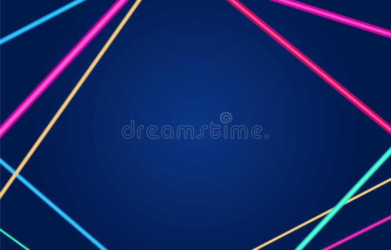 Neon Lights Ray Background stock vector. Illustration of landing ...