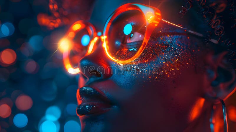 Neon Lights Sparkle Illustration Stock Illustration - Illustration of ...