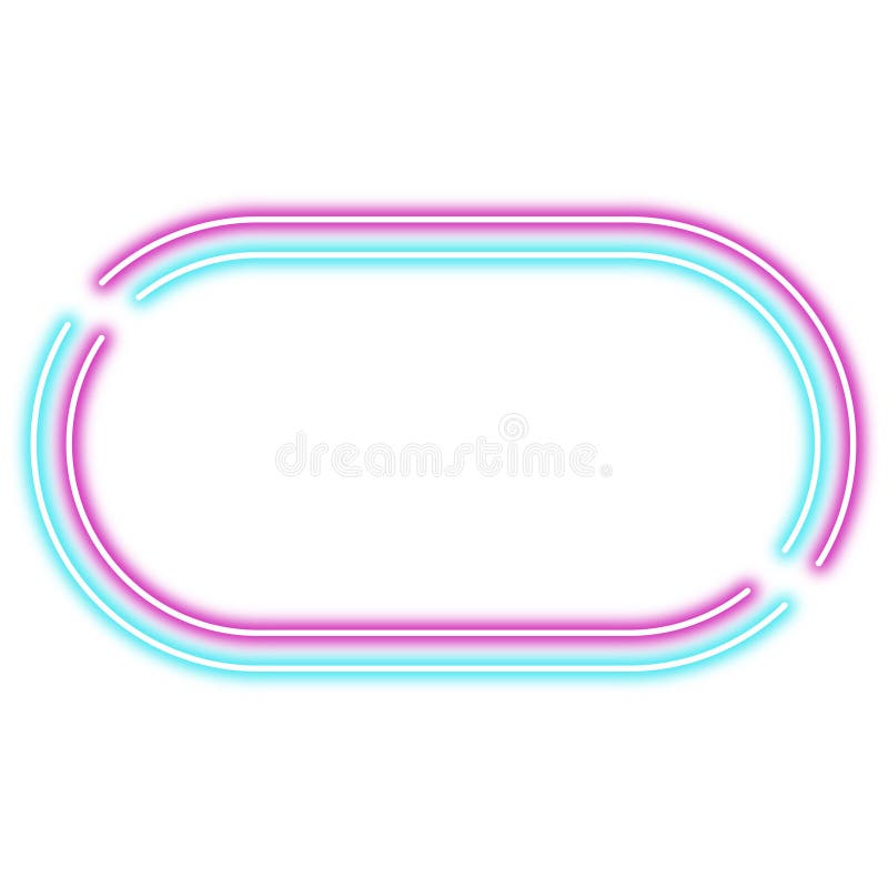 Neon Line Frame stock vector. Illustration of modern - 332820192