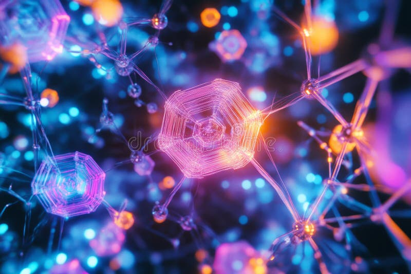 Hexagonal Floating Data Nodes Stock Photos - Free & Royalty-Free Stock ...