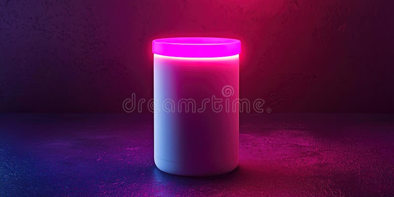 Neon-lit pill bottle stock photo. Image of pain, background - 334901788