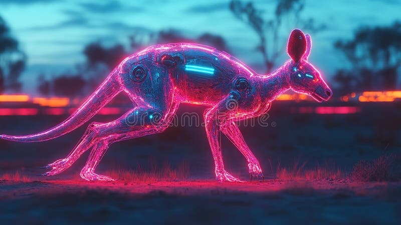 Lit Robotic Kangaroo Stock Illustrations – 1 Lit Robotic Kangaroo Stock ...