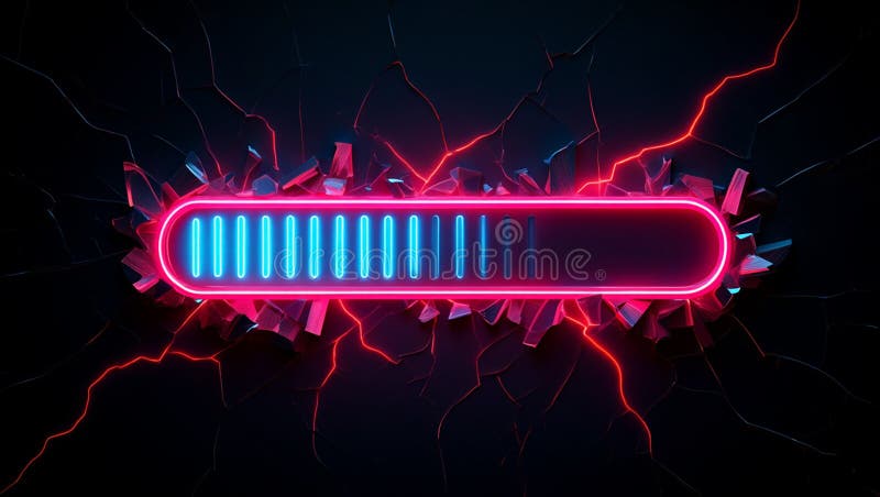 Neon Loading Bar Stock Illustrations – 915 Neon Loading Bar Stock ...