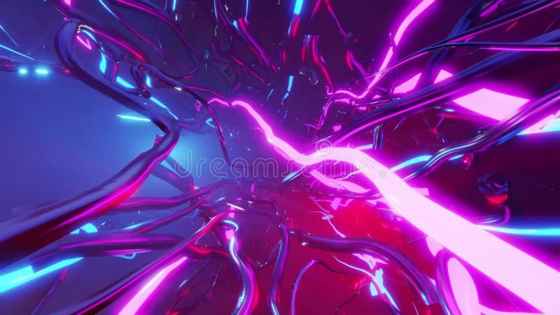 Neon Loop Effect Background Animation Stock Video - Video of decor ...