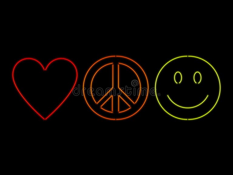 Peace Sign Smiley Stock Illustrations – 517 Peace Sign Smiley Stock ...