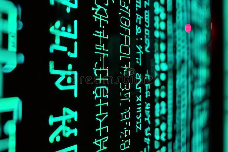 Neon Dot Matrix Background with Vibrant Mint Green and Magenta ...