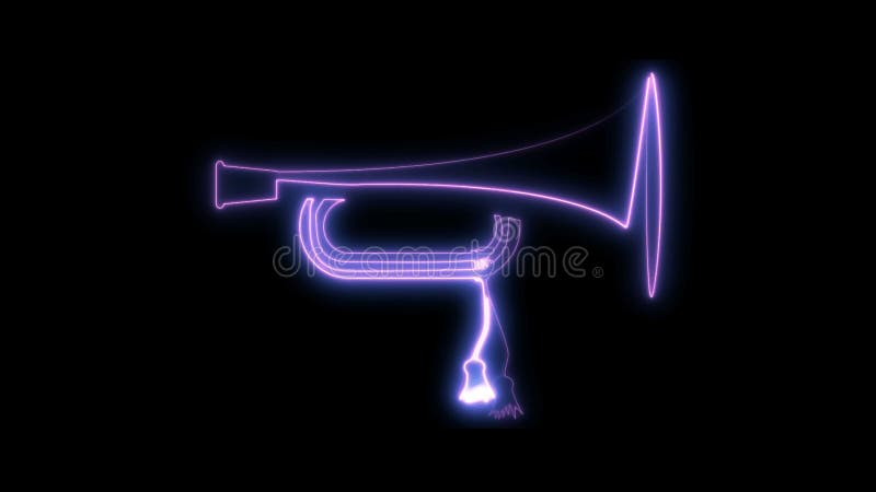 Neon Megaphone. stock vector. Illustration of volume - 297007178