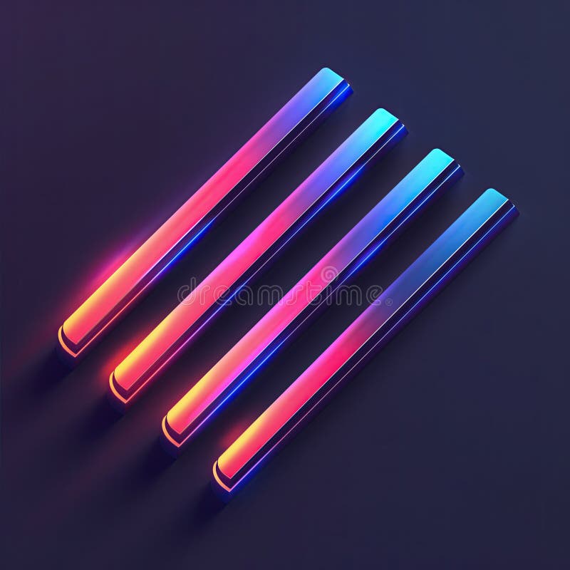 Neon Metallic logo stock illustration. Illustration of rainbow - 309001808