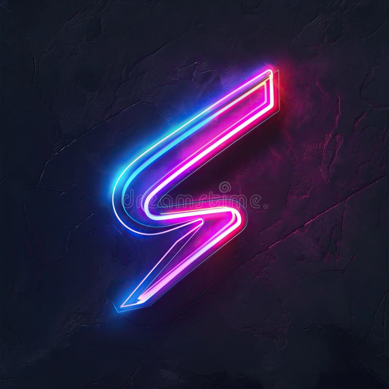 Neon Metallic logo stock illustration. Illustration of sign - 309004730