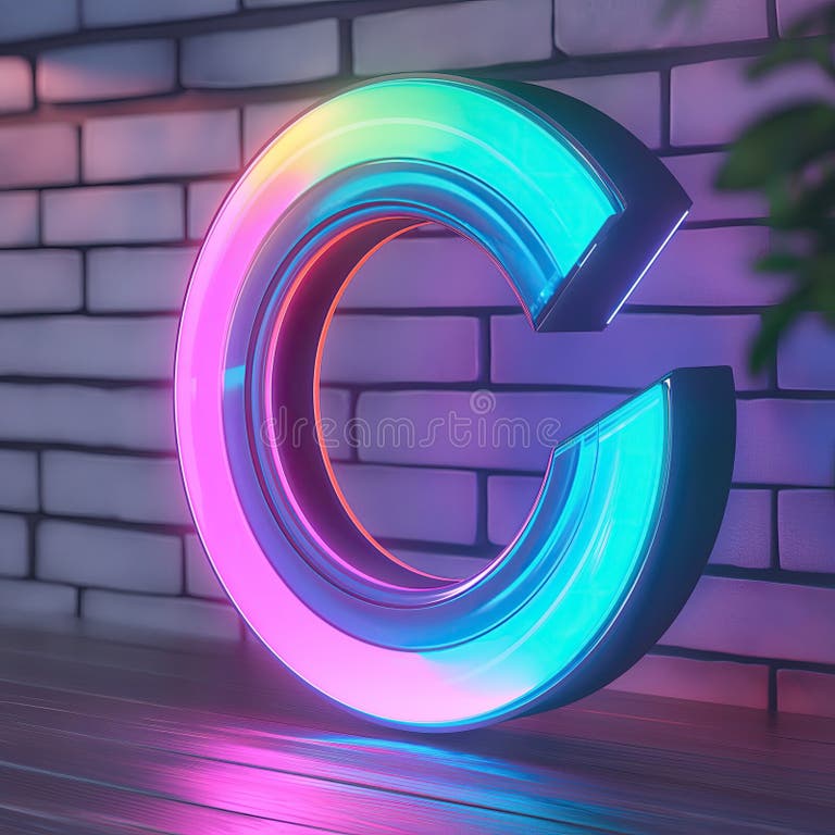 Neon Metallic logo stock illustration. Illustration of mock - 309005063