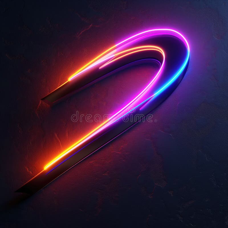 Neon Metallic logo stock image. Image of generated, board - 309010355